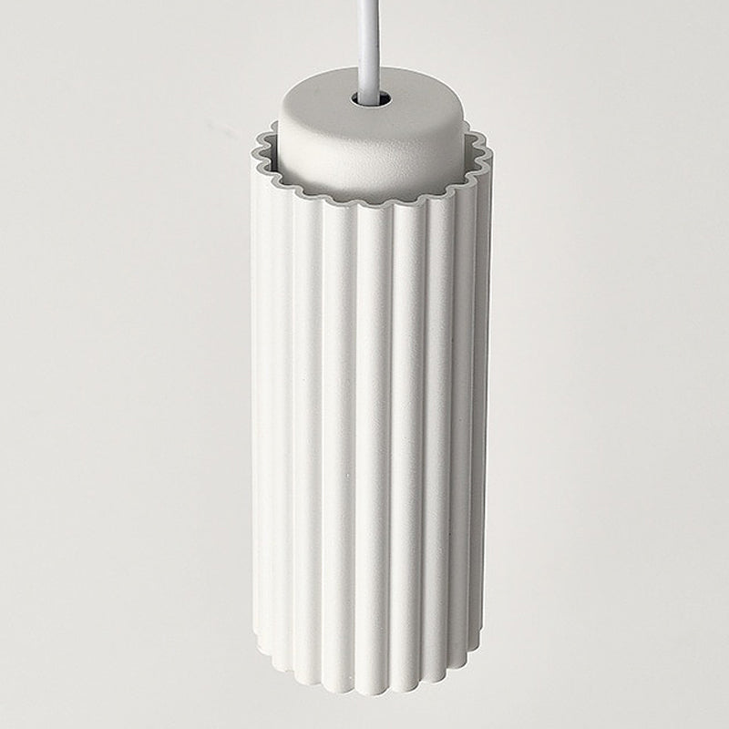 Fluted Colour Pendant Lights - Black, White, Blue, Yellow & Pink – Make ...