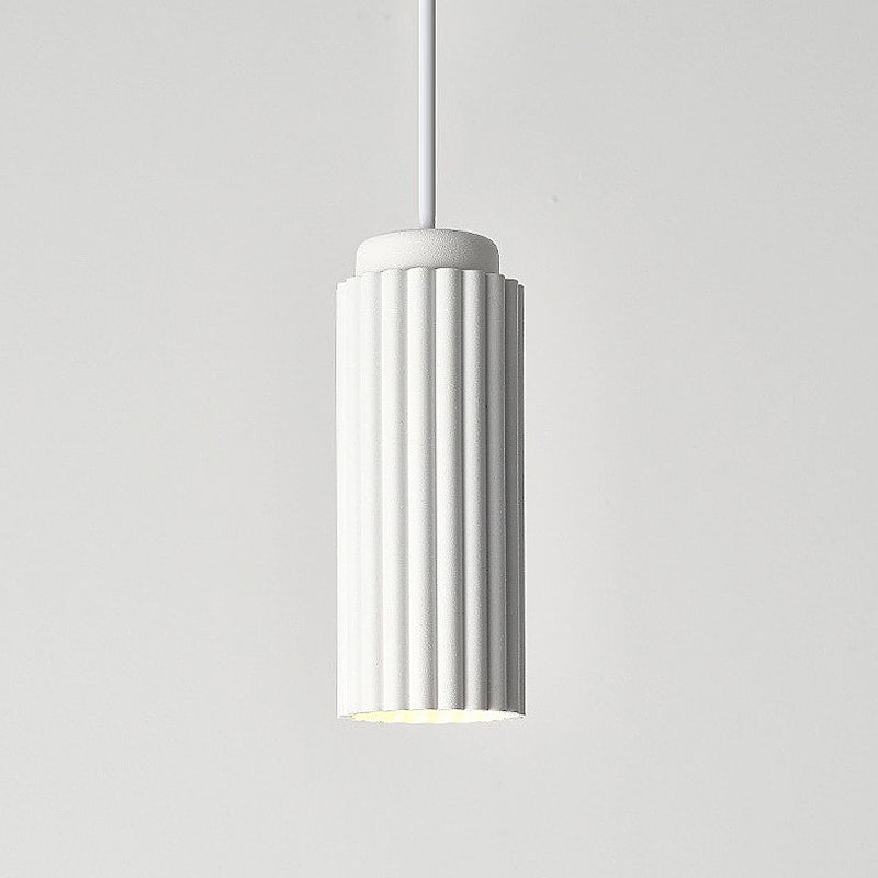 Fluted Colour Pendant Lights - Black, White, Blue, Yellow & Pink – Make ...