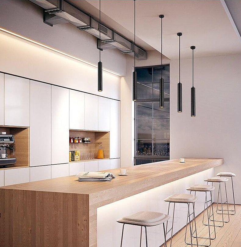Stainless Steel Kitchen Bar Lights 3X Pendant Light With Lamp Shade,