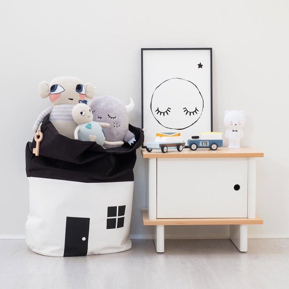 Canvas storage bags for toys store